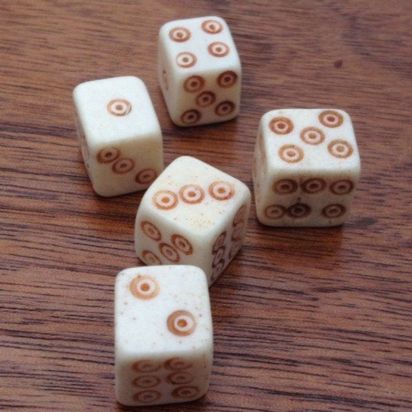 Bone Dice - Etsy
