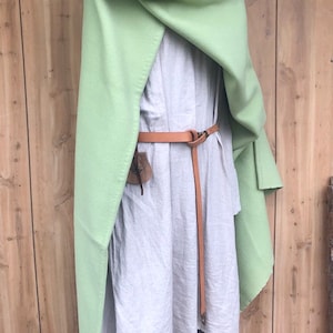 Viking Cloak~ Green Wool Cloak~ Square Cloak~ Norse, Anglo Saxon Cloak ...