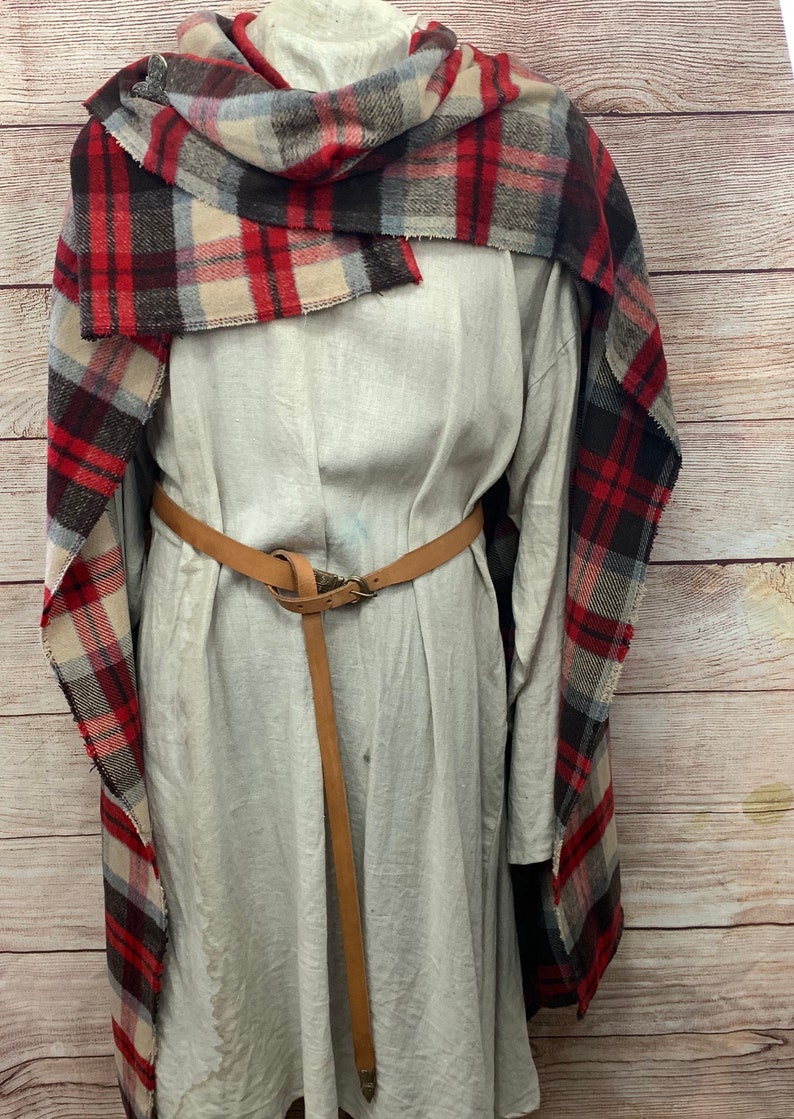 Viking Cloak Plaid Wool Cloak Unisex Square Cloak Norse - Etsy