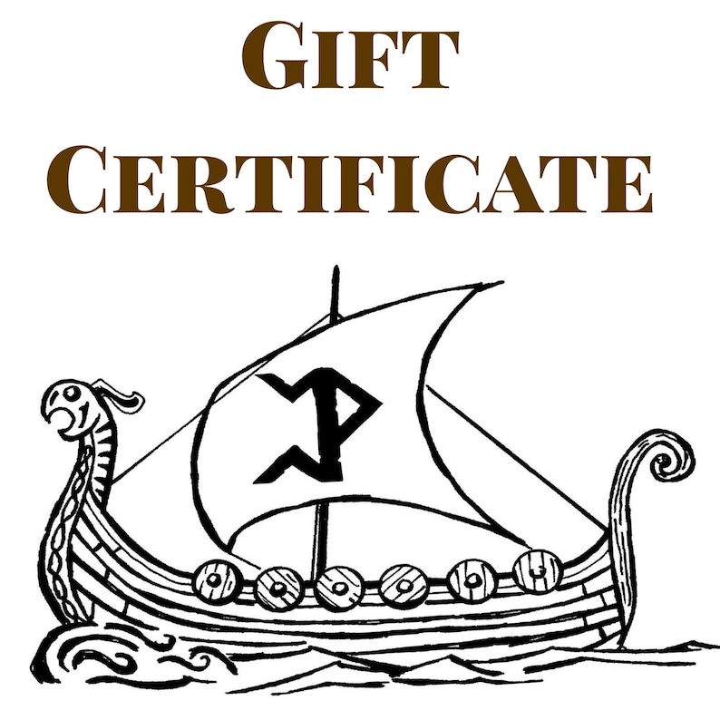Gift Certificate for the Practical Viking ~ Viking Gift Certificate - Etsy