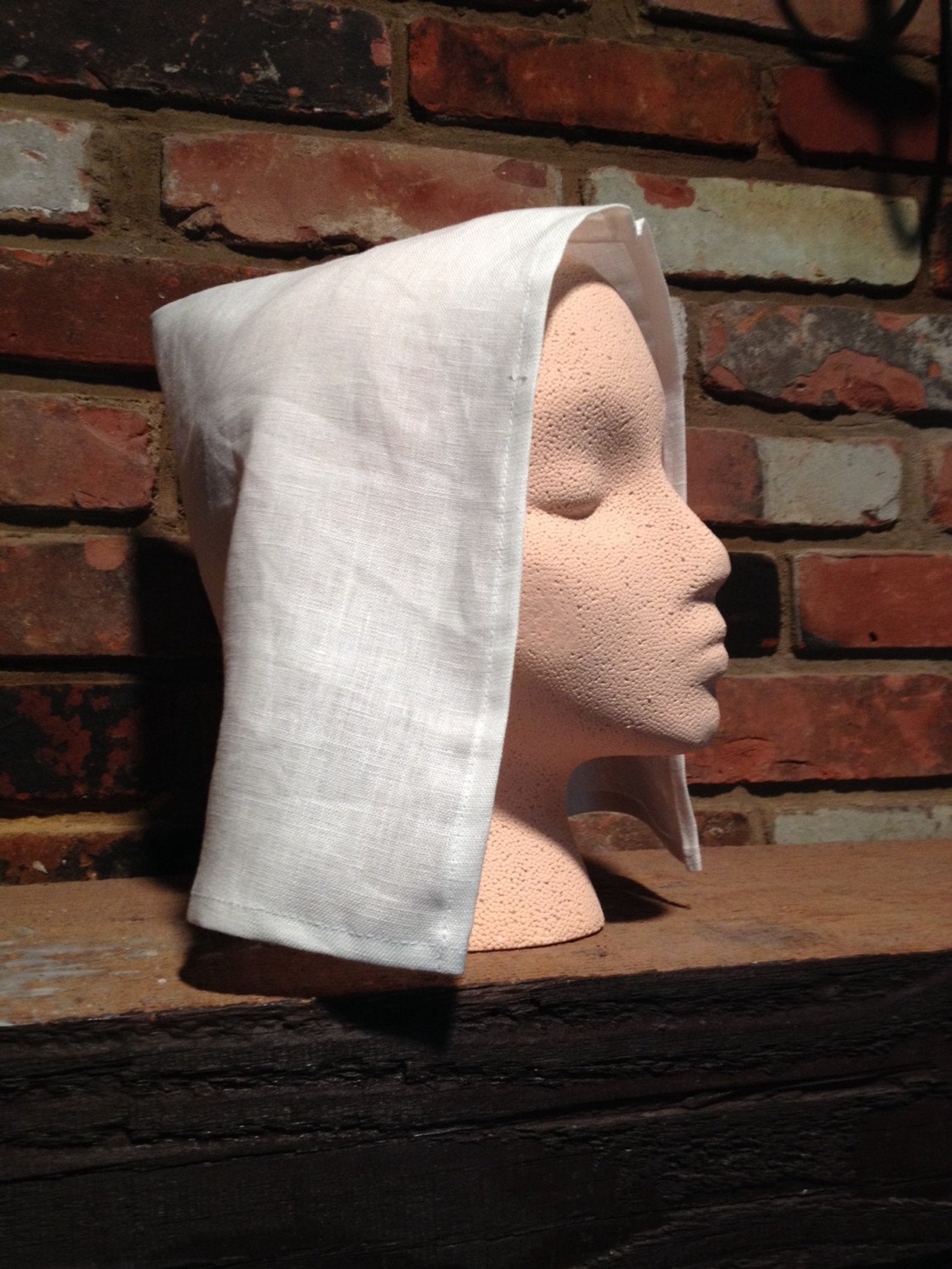 Linen Cap With Ties Women's Viking Cap Reenactor-sca | Etsy