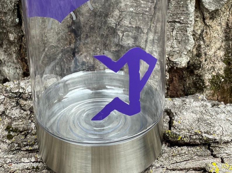 Viking Water Bottlepurple Thors Hammer and Silver - Etsy