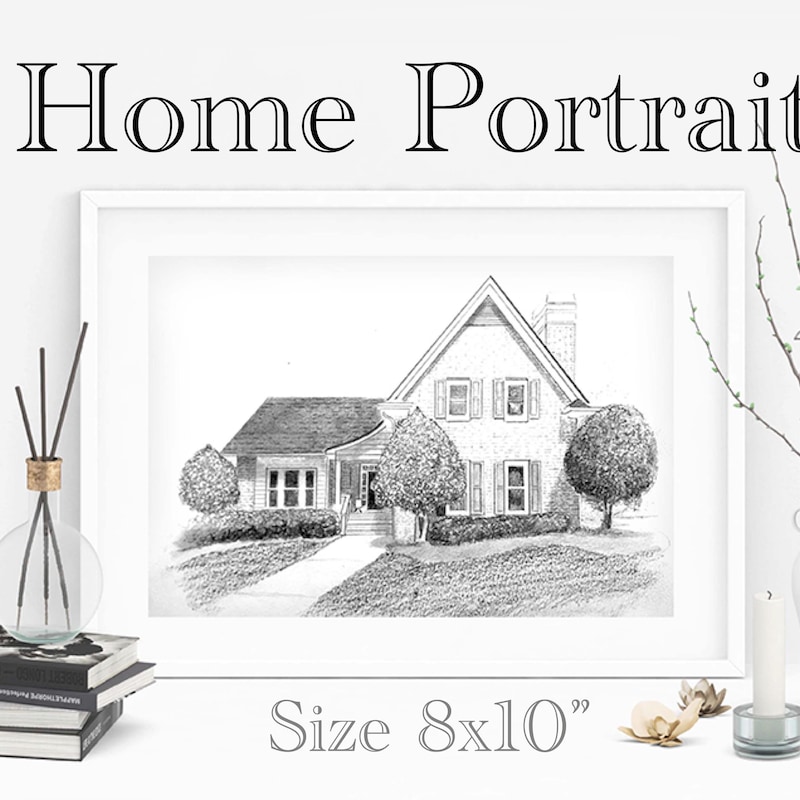 Custom House Drawing - Etsy