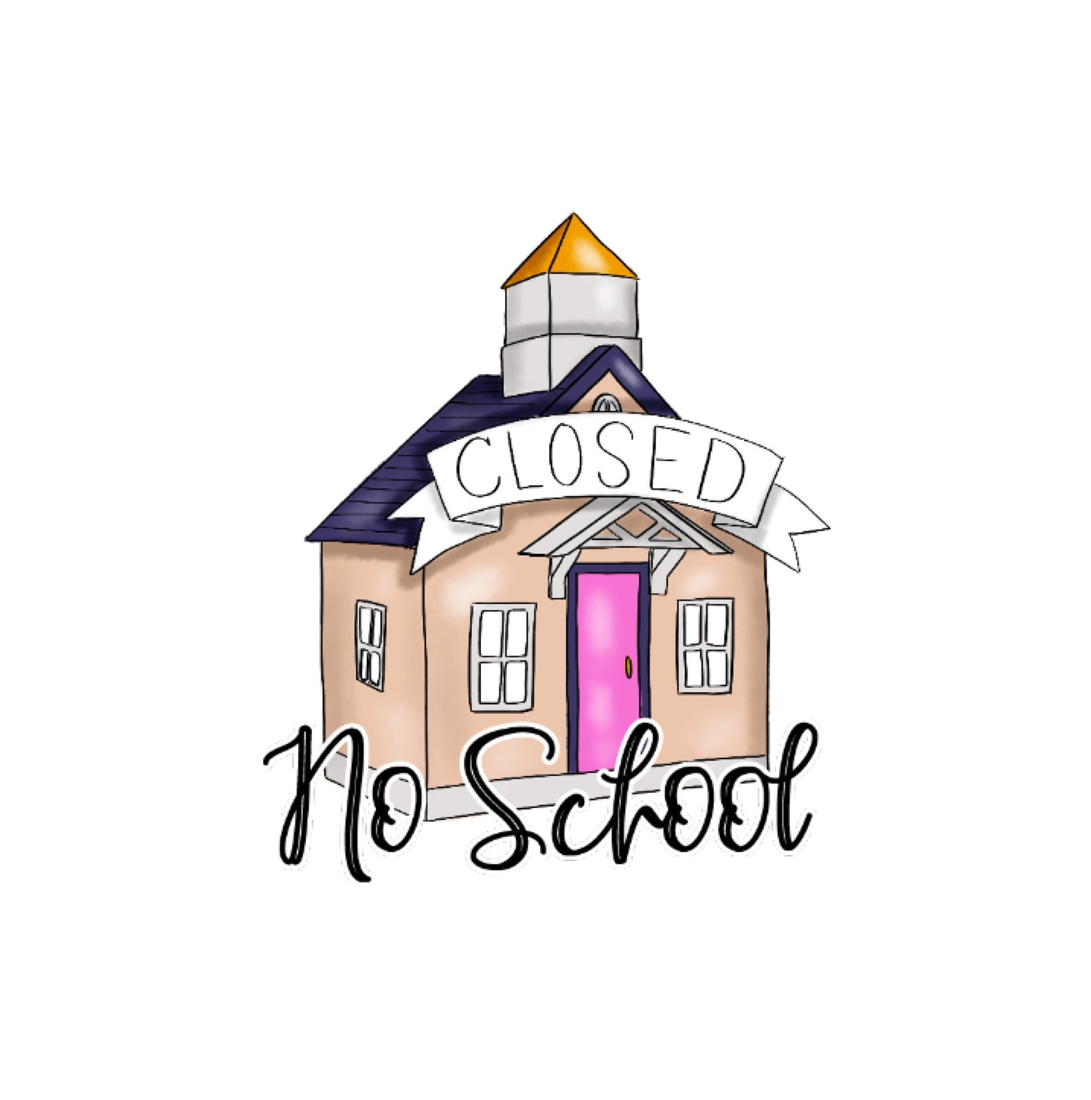 No School Icons//Planner Stickers//Quarter Sheet | Etsy