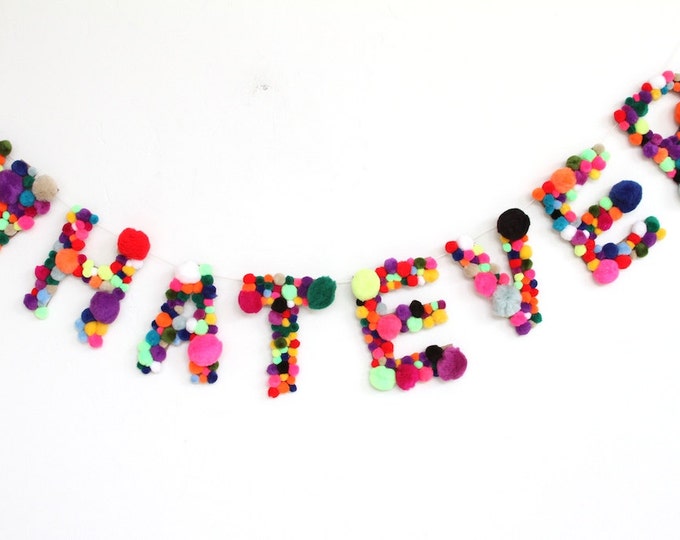 WHATEVER Party Banner - Etsy