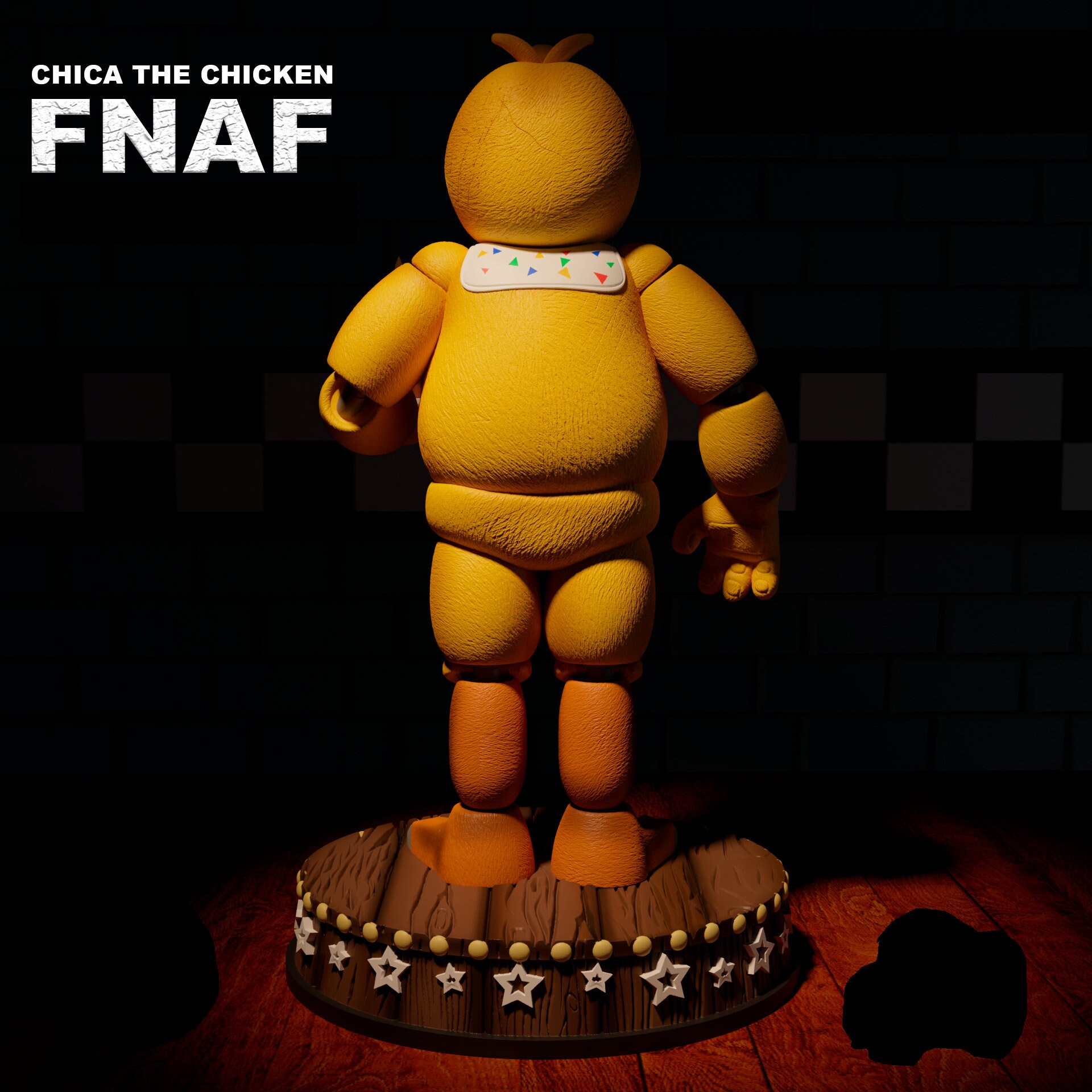 FNAF Chica 3D Model - Etsy