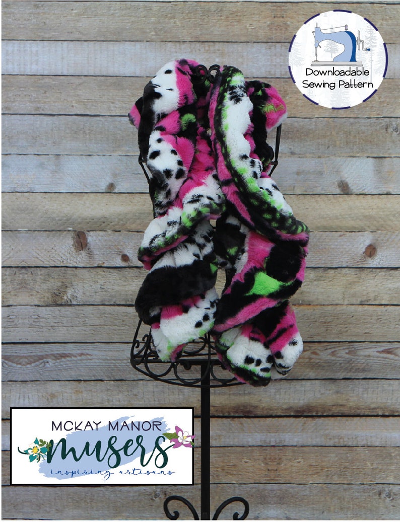 Downloadable Sewing Pattern for a Twisty Twirly Scarf to Keep You Warm ...
