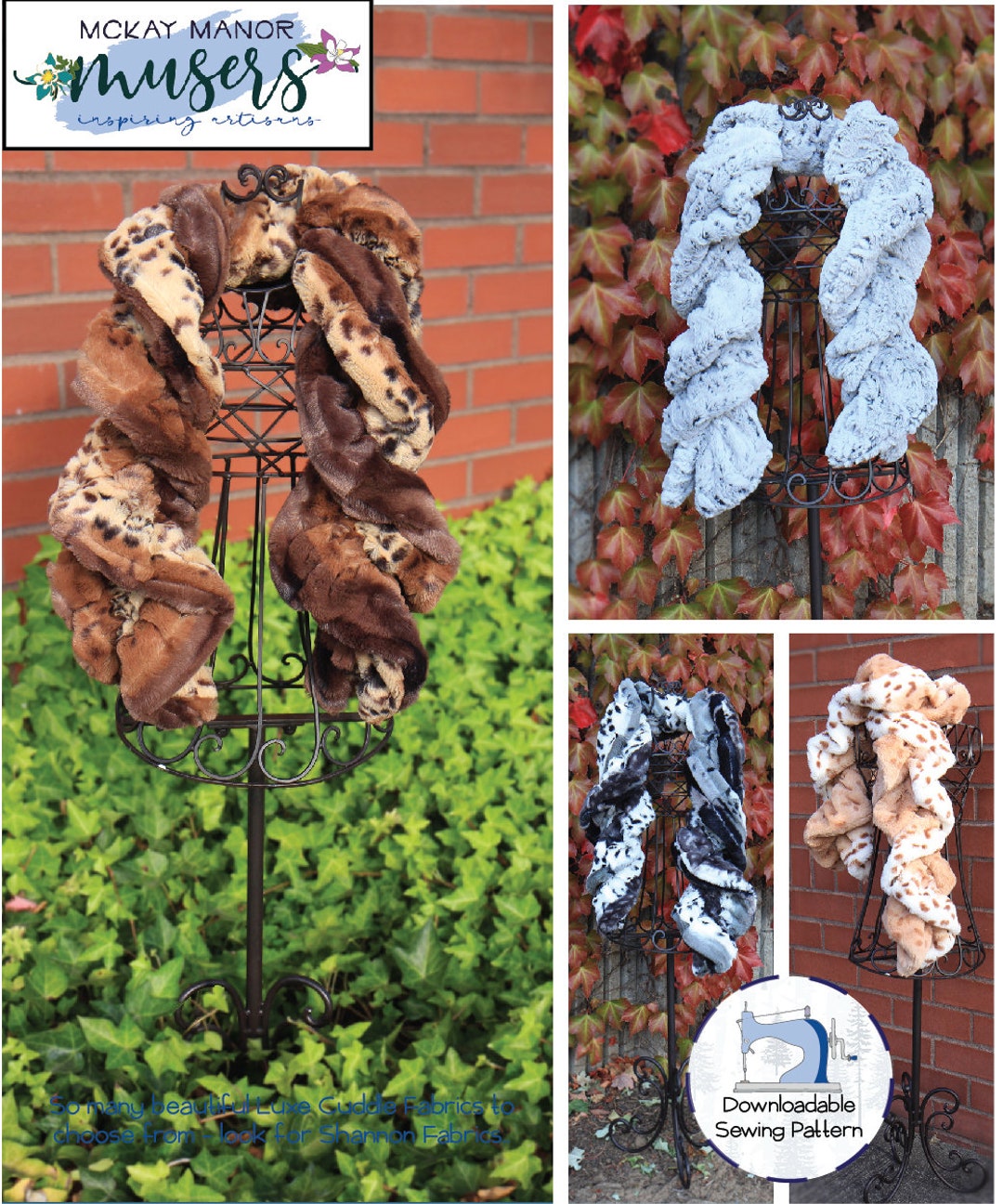 Downloadable Sewing Pattern for a Twisty Twirly Scarf to Keep You Warm ...