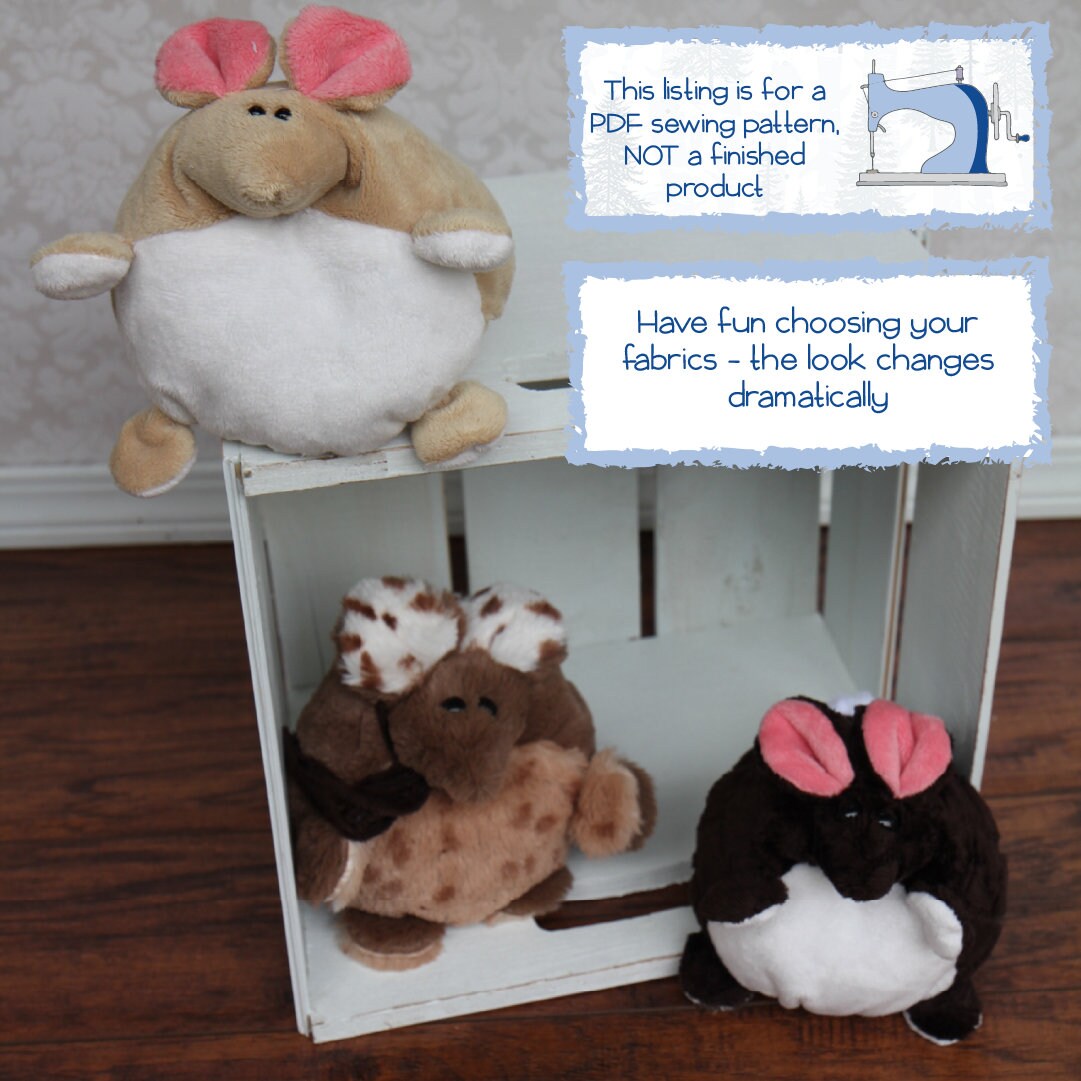 Pika Stuffed Animal Downloadable Sewing Pattern From Mckay Manor Musers ...