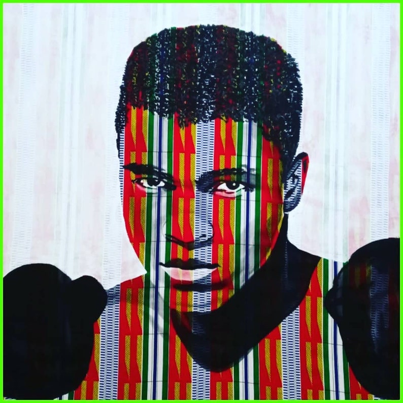 Muhammad Ali African Stripes 37X37 - Etsy