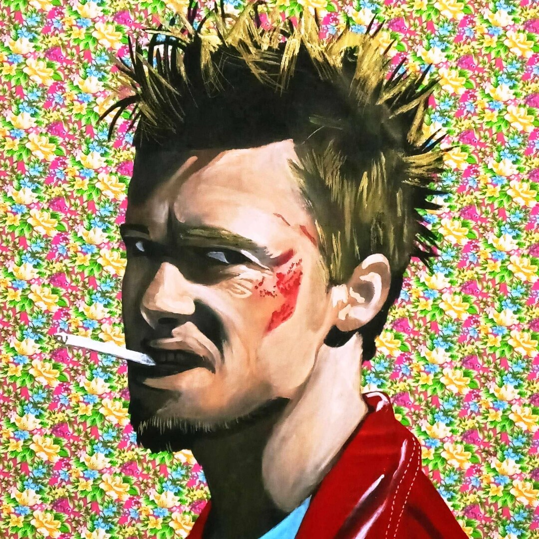 Garden Fight Club Brad Pitt 40X40 - Etsy
