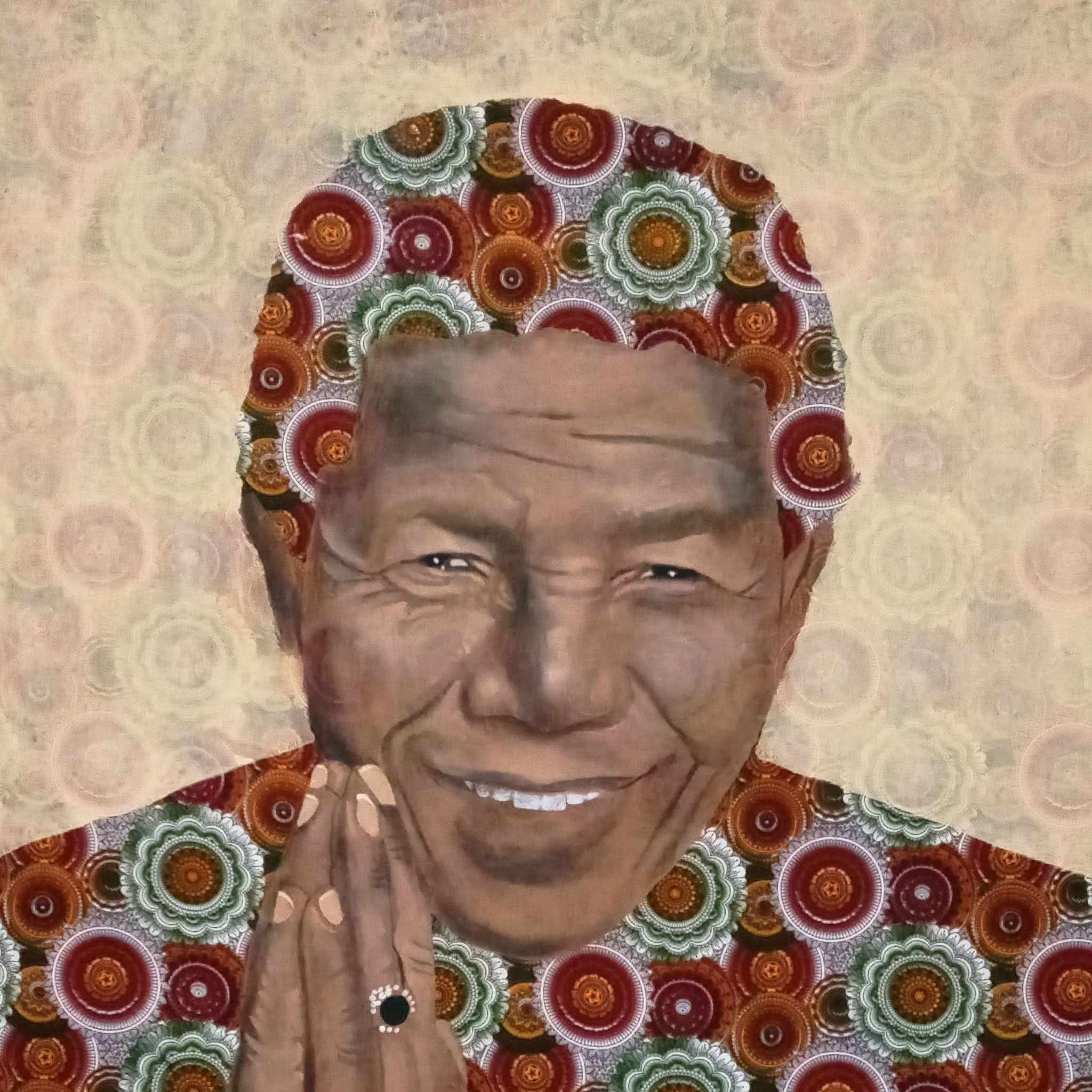 Nelson Mandela Mandala 38X38 - Etsy