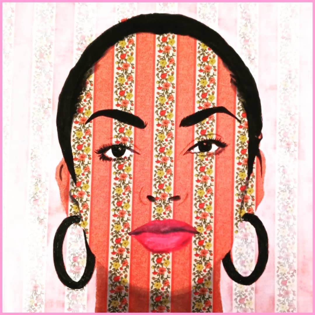 Sade Red Stripes Floral 35X35 - Etsy