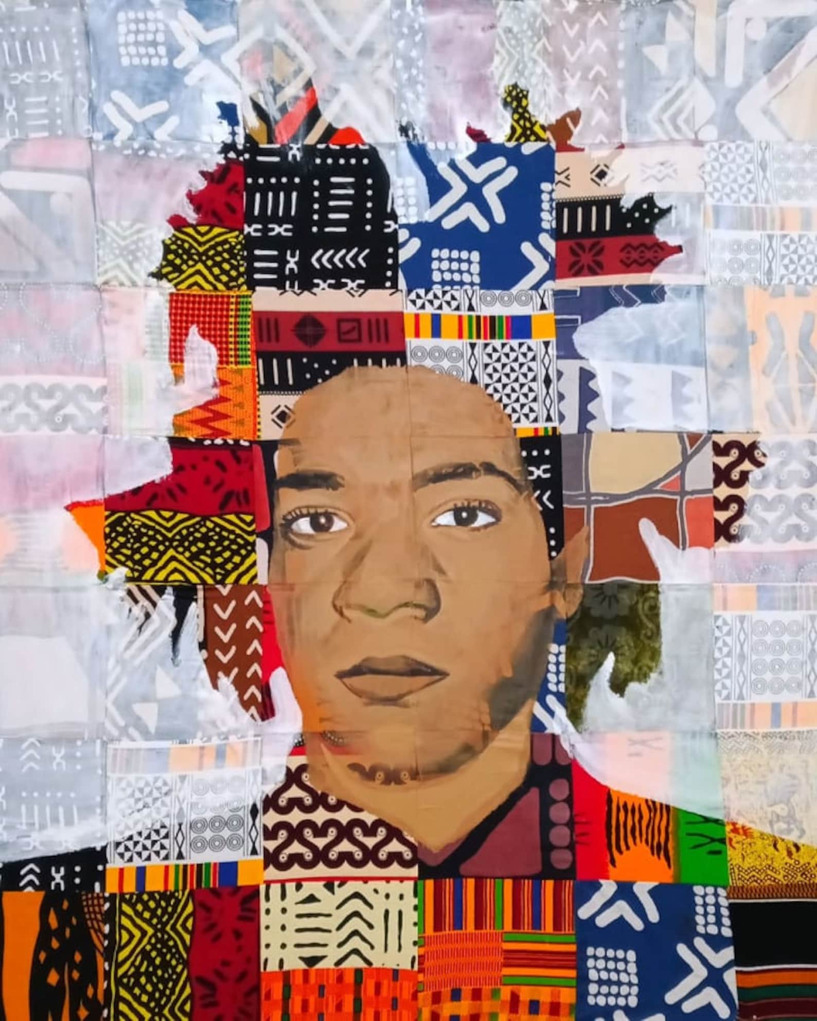 Jean-michel Basquiat African Pattern 38X42 - Etsy