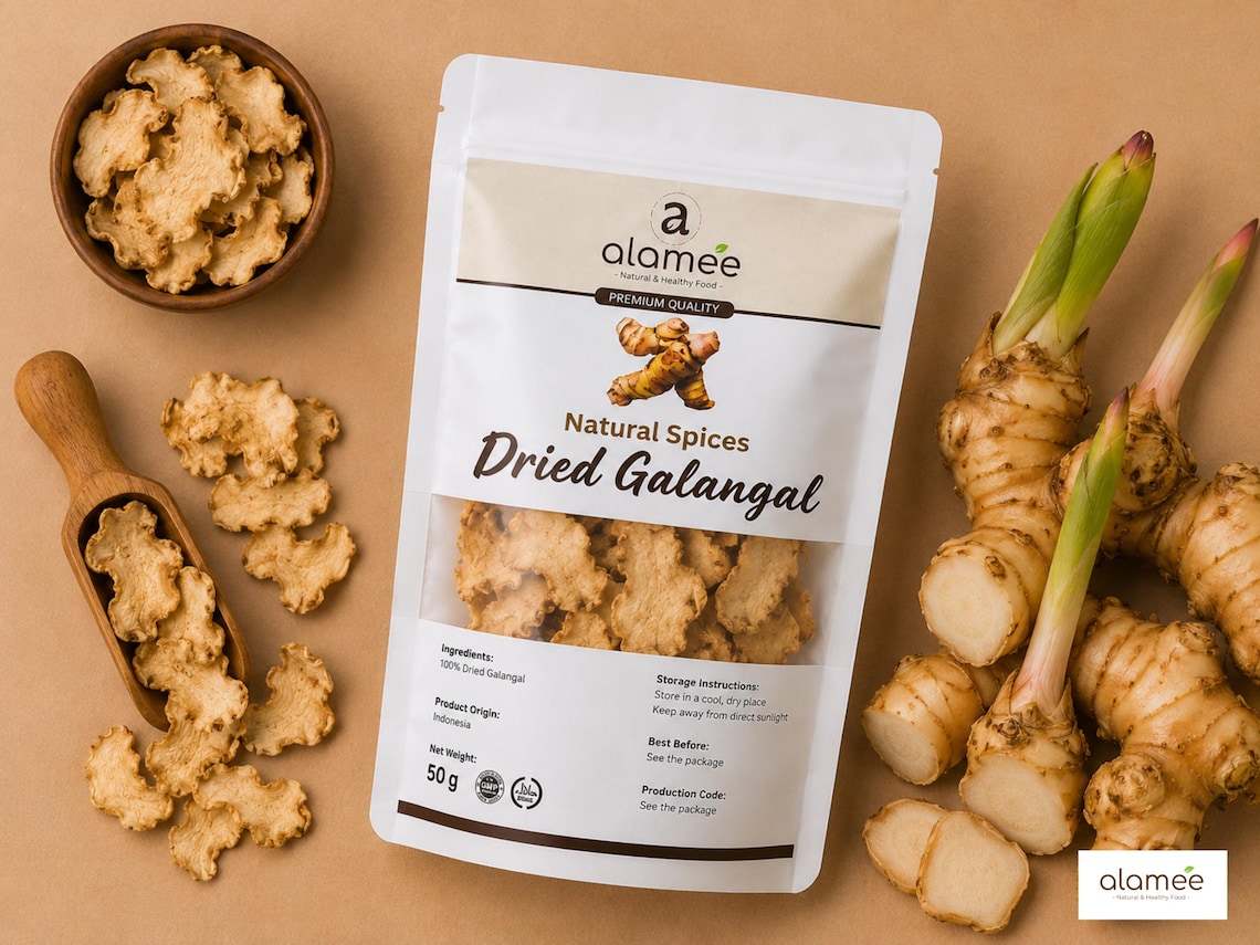 Dried Galangal Root: Alpinia Galanga Gao Liang Jiang Nankyo Lengkuas ...