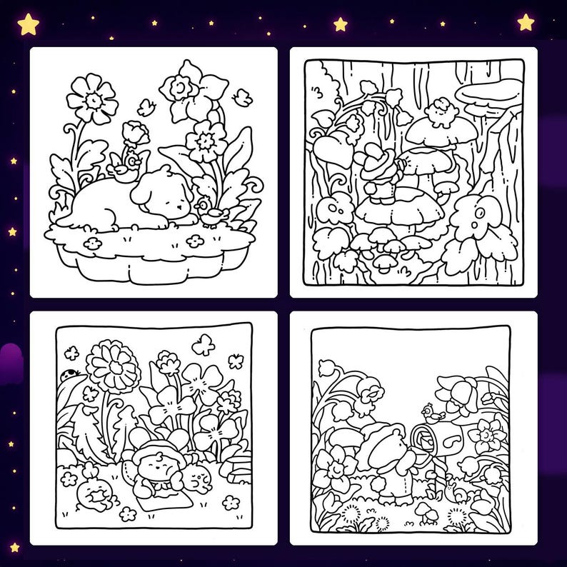 Hidden Garden Coloring Book PDF - 44 Printable Pages for Kids & Adults ...