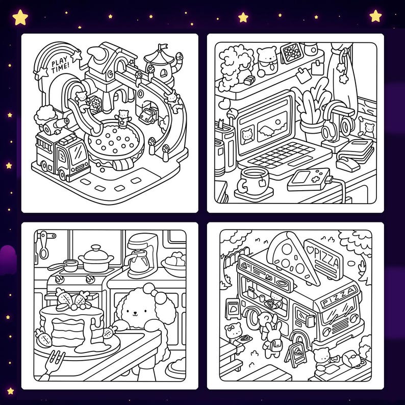 Comfy Corners Coloring Book – 43 Cozy Scenes (digital Download) - Etsy