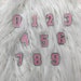 Number Lapel Pins | Pink and Green - Etsy