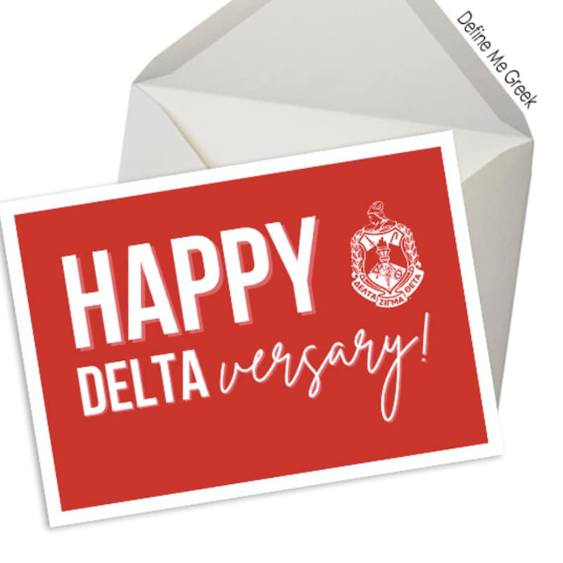 Delta Sigma Theta Sorority Birthday Card - Etsy
