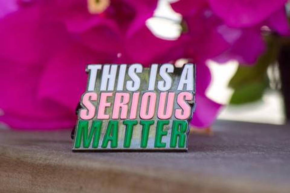This is A Serious Matter Lapel Pin - Etsy