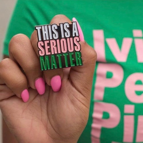 This is A Serious Matter Lapel Pin - Etsy