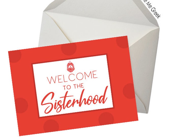 Welcome to the Sisterhood - Note Cards (4 Pack) | Delta Sigma Theta DST ...