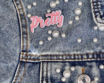 I'm With the Pretty Girls Lapel Pin Pink and Green - Etsy