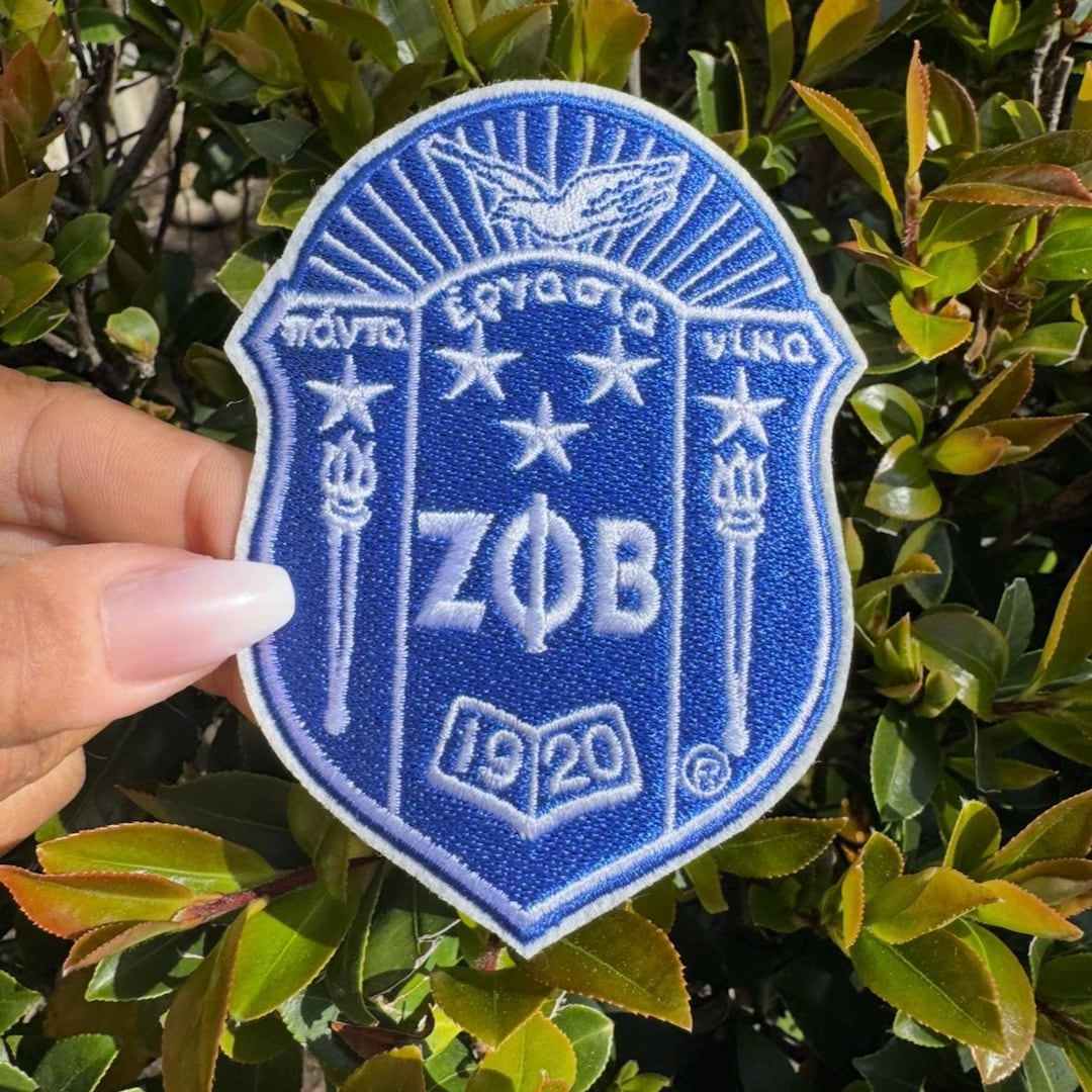 Ζeta Phi Beta Shield Crest Embroidered Patch - Etsy