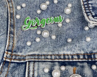 Level up Lapel Pin Pink and Green | Etsy