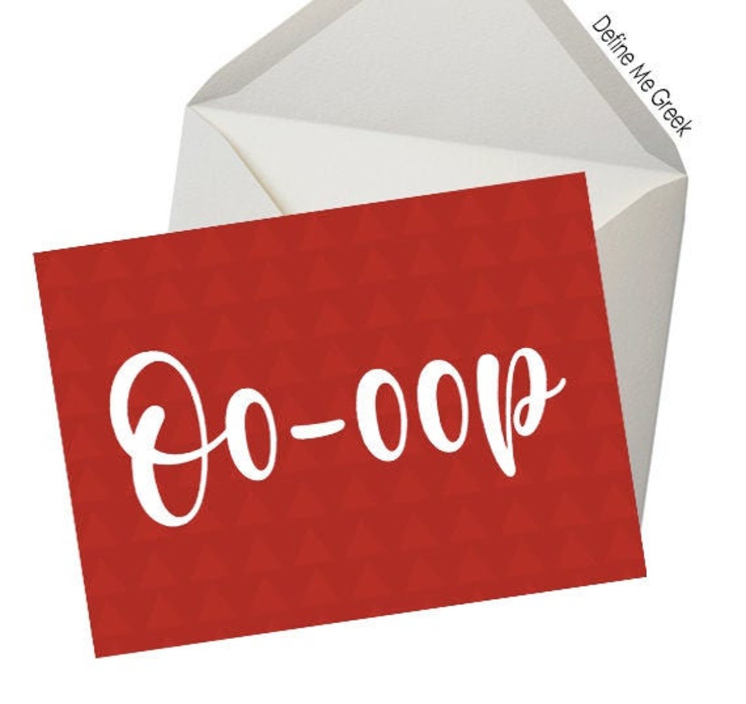 Delta Sigma Theta Oo-oop Note Cards 4 Pack DST - Etsy