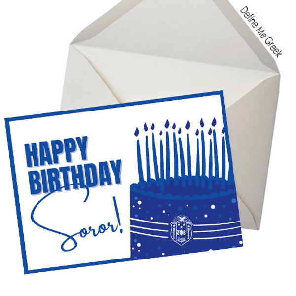 Zeta Phi Beta Sorority Happy Birthday Soror - Etsy