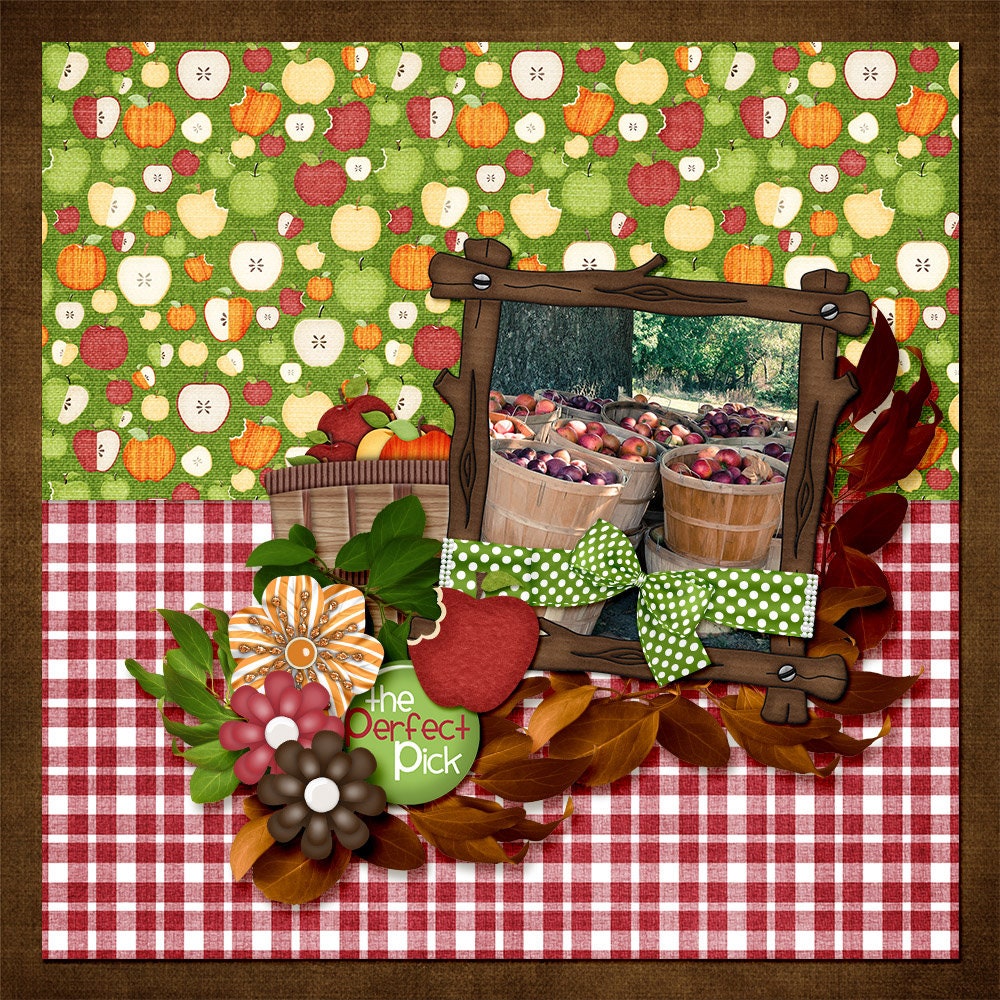 Apple Farm ~ DIGITAL Scrapbook Kit ~ INSTANT Download - Etsy