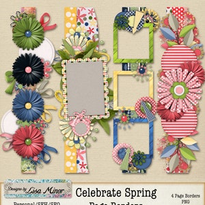Celebrate Spring BUNDLE DIGITAL Scrapbook Kit INSTANT Download - Etsy