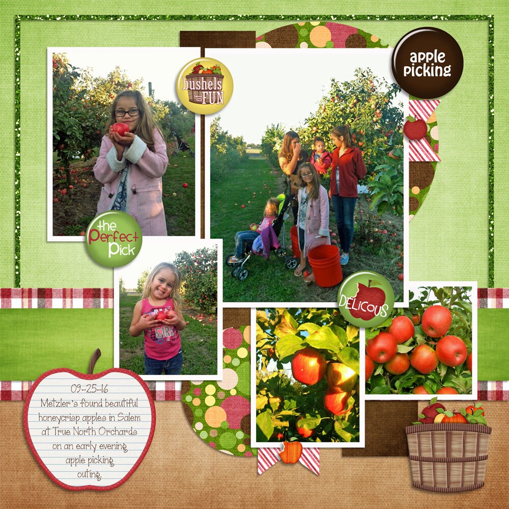 Apple Farm ~ DIGITAL Scrapbook Kit ~ INSTANT Download - Etsy