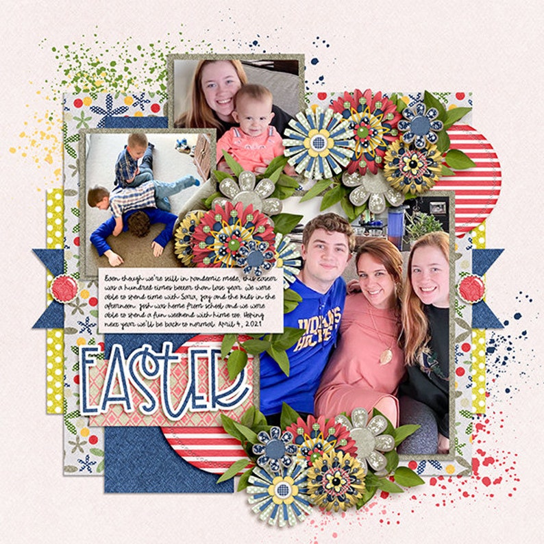 Celebrate Spring BUNDLE DIGITAL Scrapbook Kit INSTANT Download - Etsy