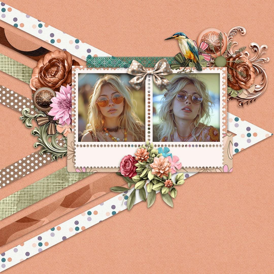 Pretty Things~digital Scrapbook Kit~instant Download - Etsy