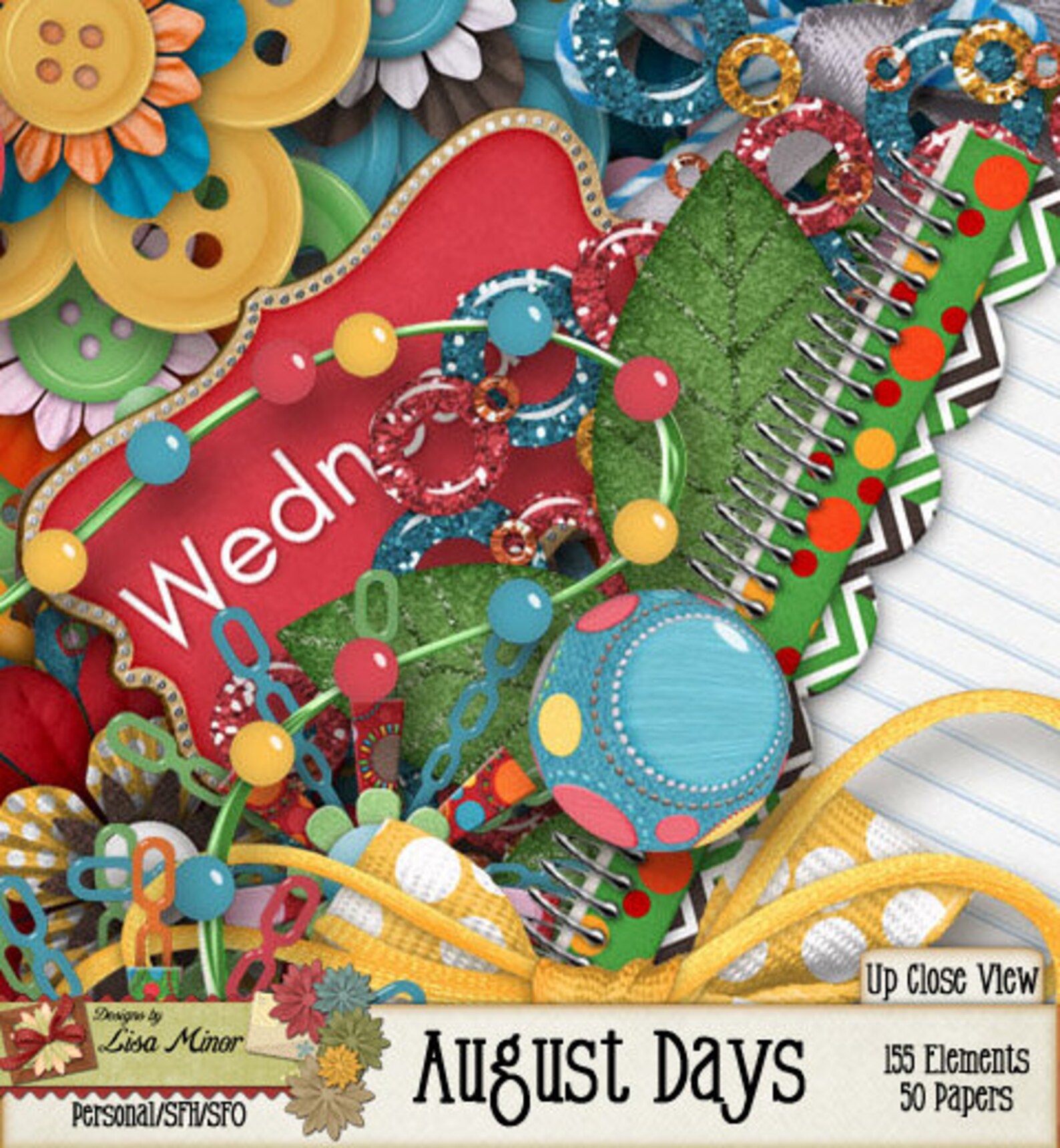August Days BUNDLE digital Scrapbook Kit INSTANT DOWNLOAD - Etsy