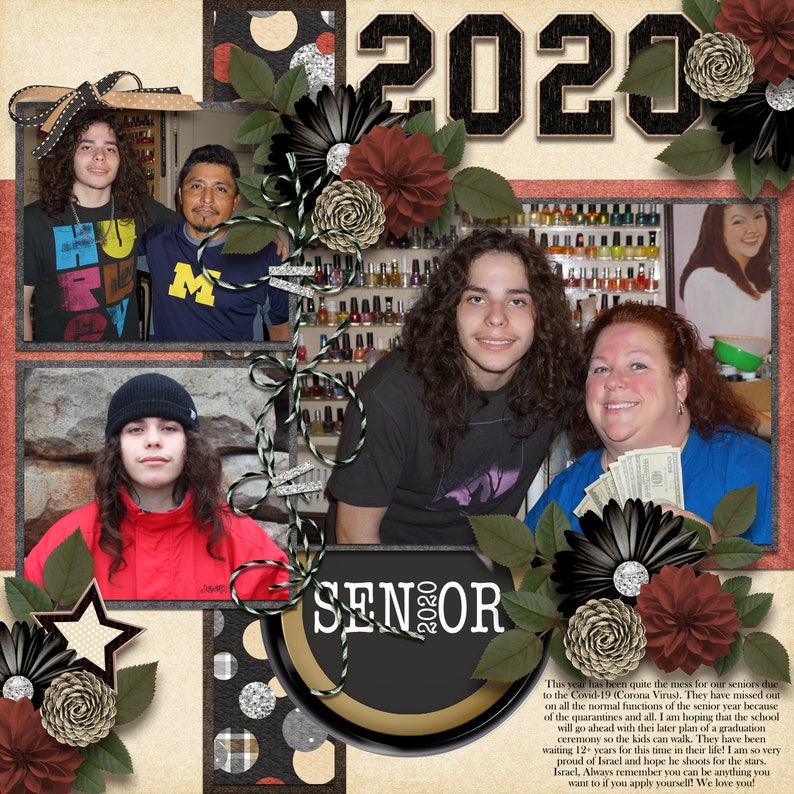 Graduation ~INSTANT DOWLOAD~ Digital Scrapbook Kit - Etsy