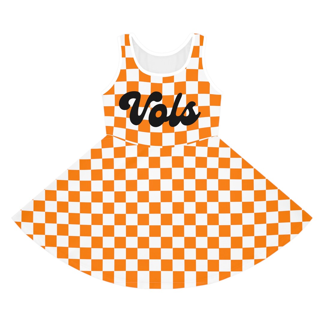 Vols Checkerboard Sundress University of Tennessee, UT, Volunteers - Etsy