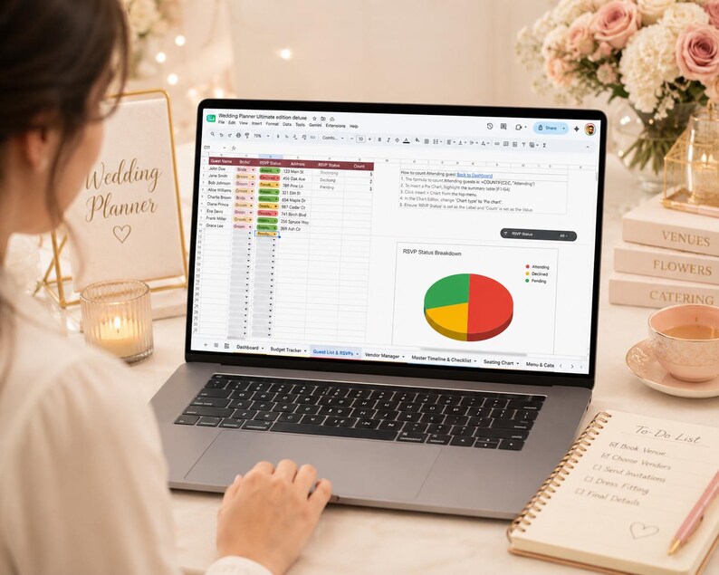 Google Sheets Digital Wedding Planner for Google Sheets | Wedding ...