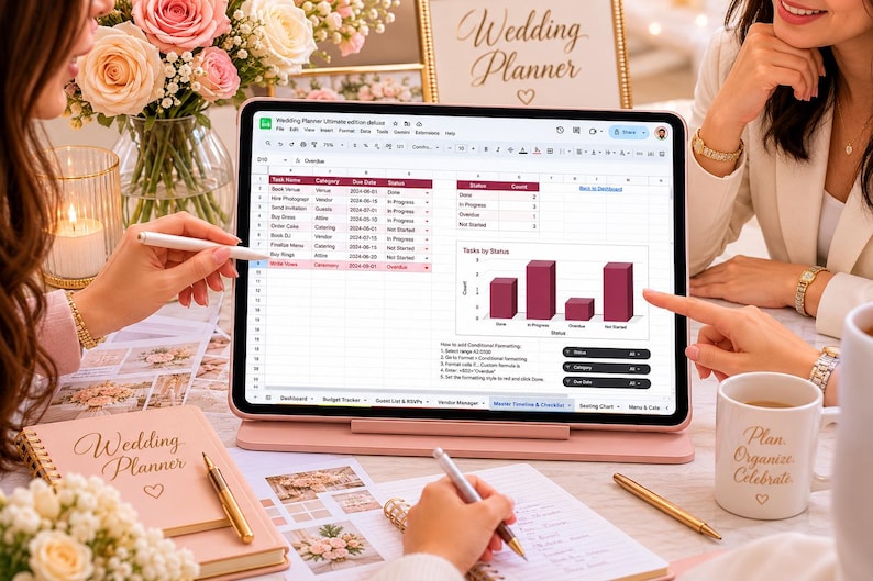 Google Sheets Digital Wedding Planner for Google Sheets | Wedding ...