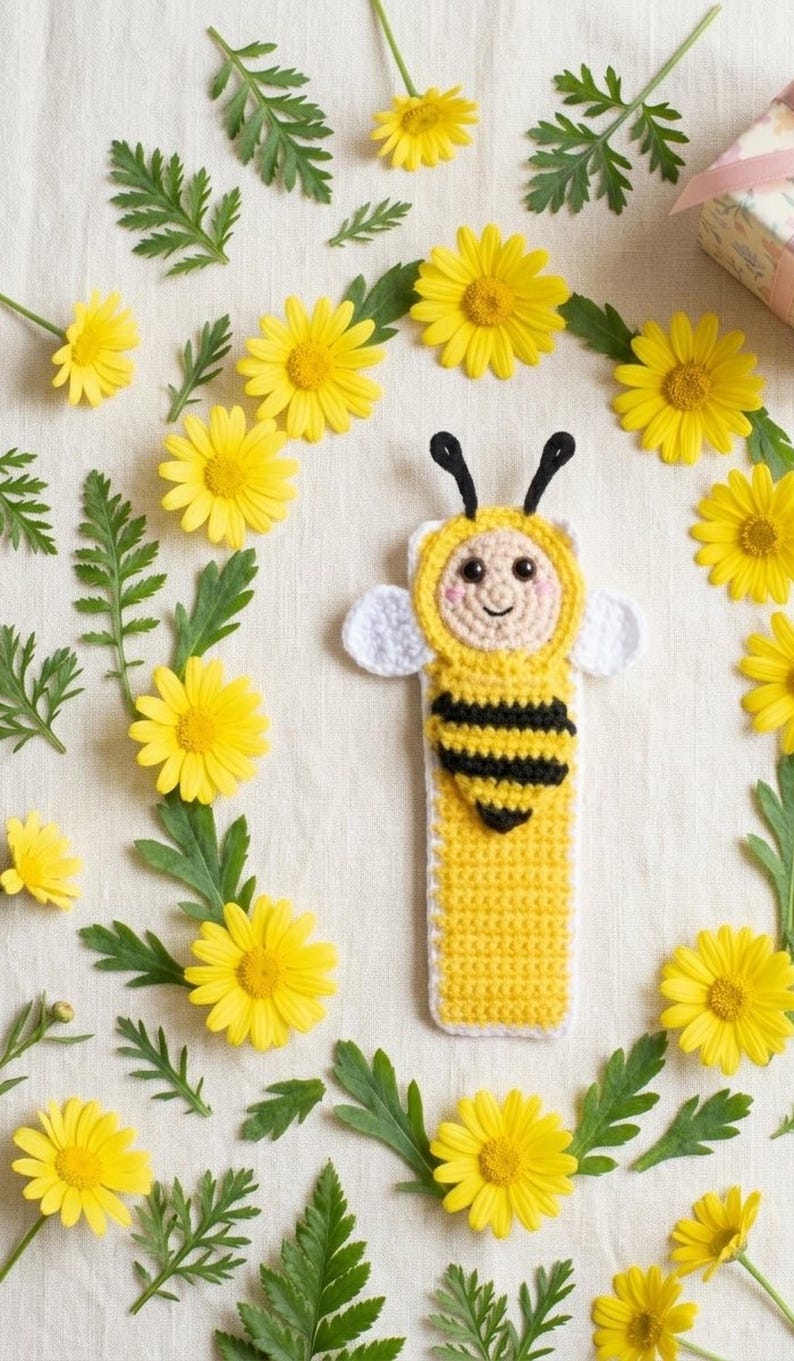 Crochet Bumble Bee Bookmark Pattern | Beginner Friendly Amigurumi (PDF ...