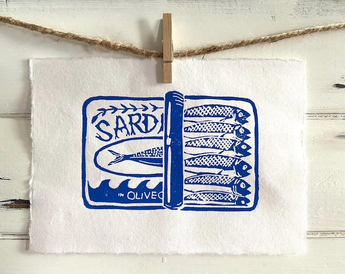 Sardine Can Relief Print | Tinned Fish | Mediterranean | Summer Food ...