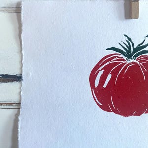 Original Heirloom Tomato Linocut Art - Etsy