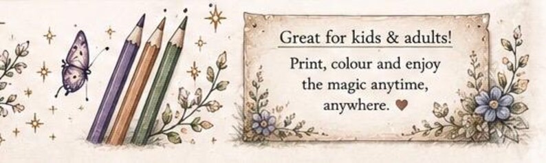 Sparkle Fern Fairy Colouring Pages Bundle | Printable Fairy Coloring ...
