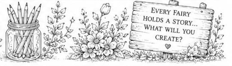 Sparkle Fern Fairy Colouring Pages Bundle | Printable Fairy Coloring ...