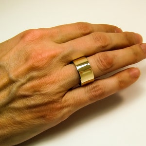 10 Karat Solid Yellow Gold Band 10 Mm X 1 Mm - Wide 10K Yellow Gold ...