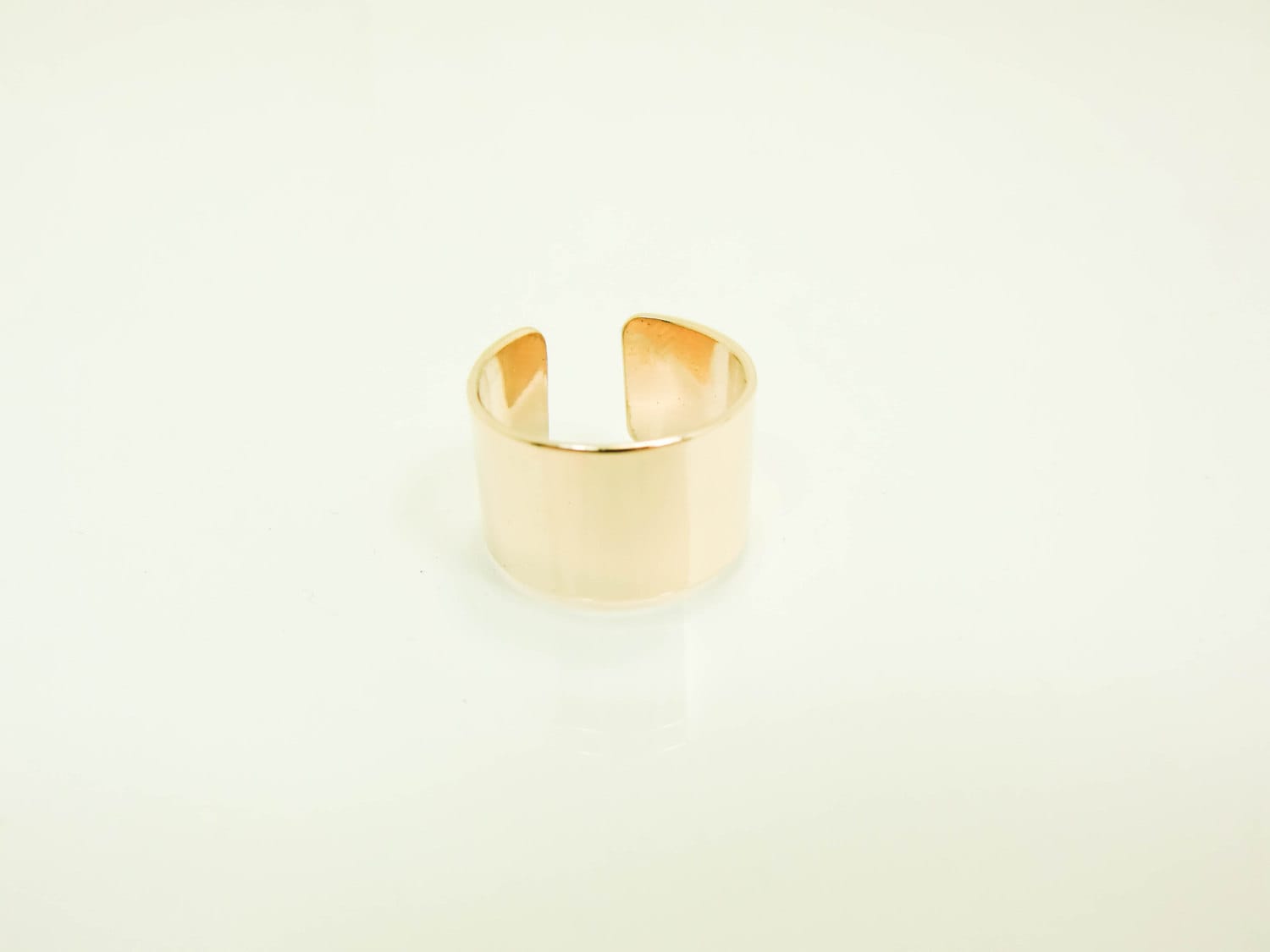 14K Gold Wide Toe Ring - Real 14 Karat Yellow Gold Wide Toe Ring - 14K ...