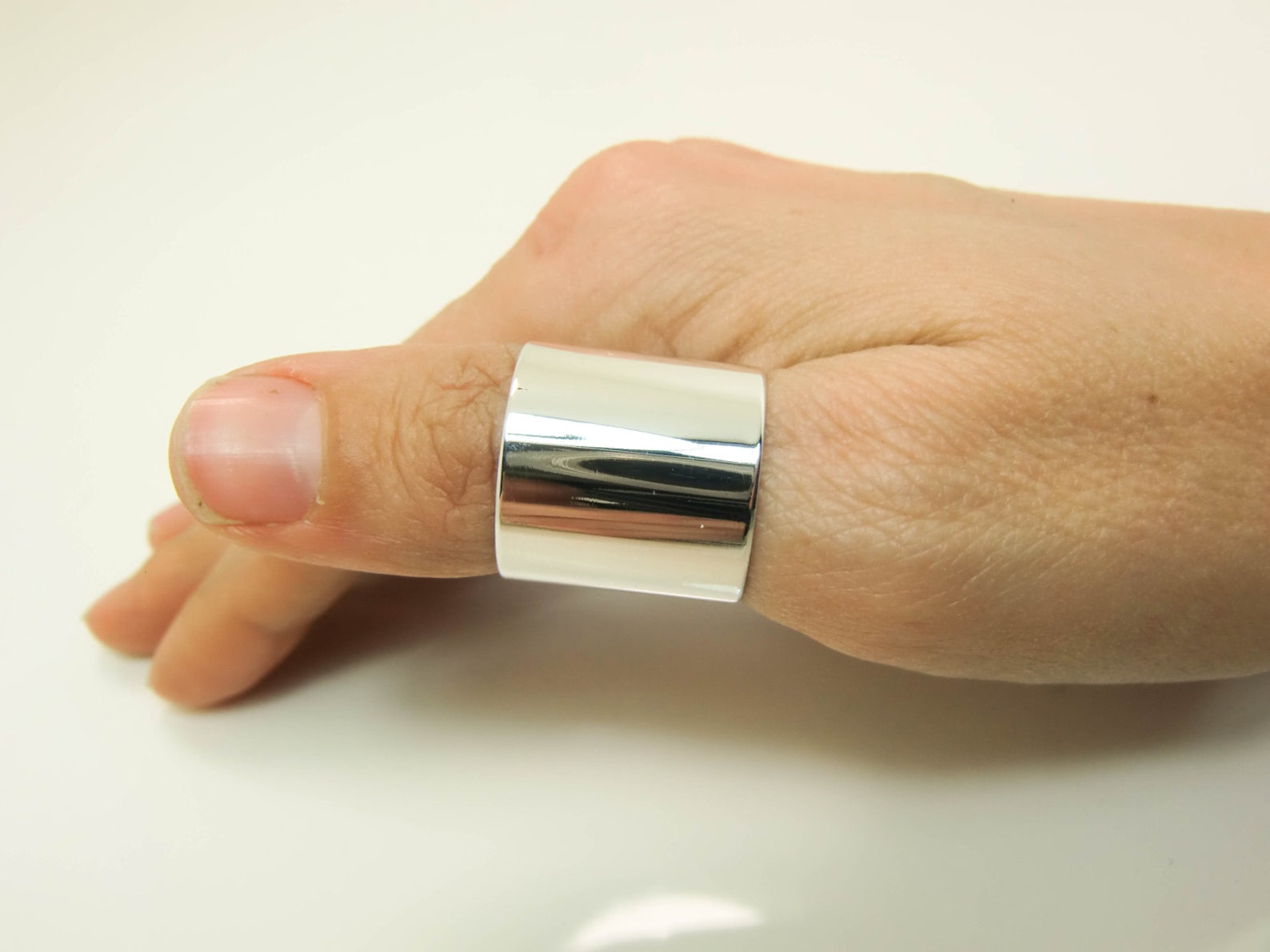 Sterling Silver Ring Extra Wide Silver Band Super Wide - Etsy