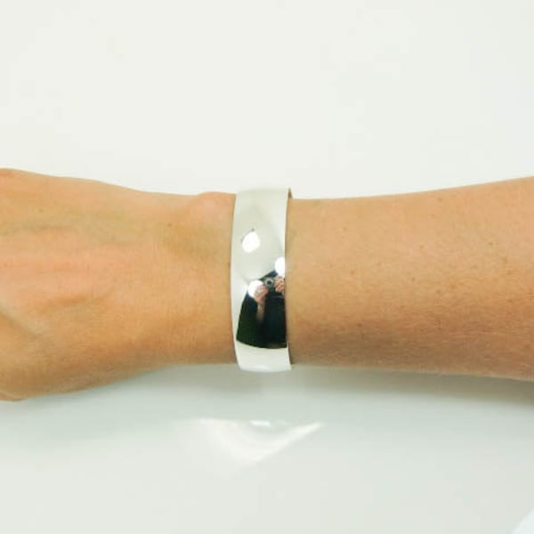 Wide Silver Cuff - Etsy